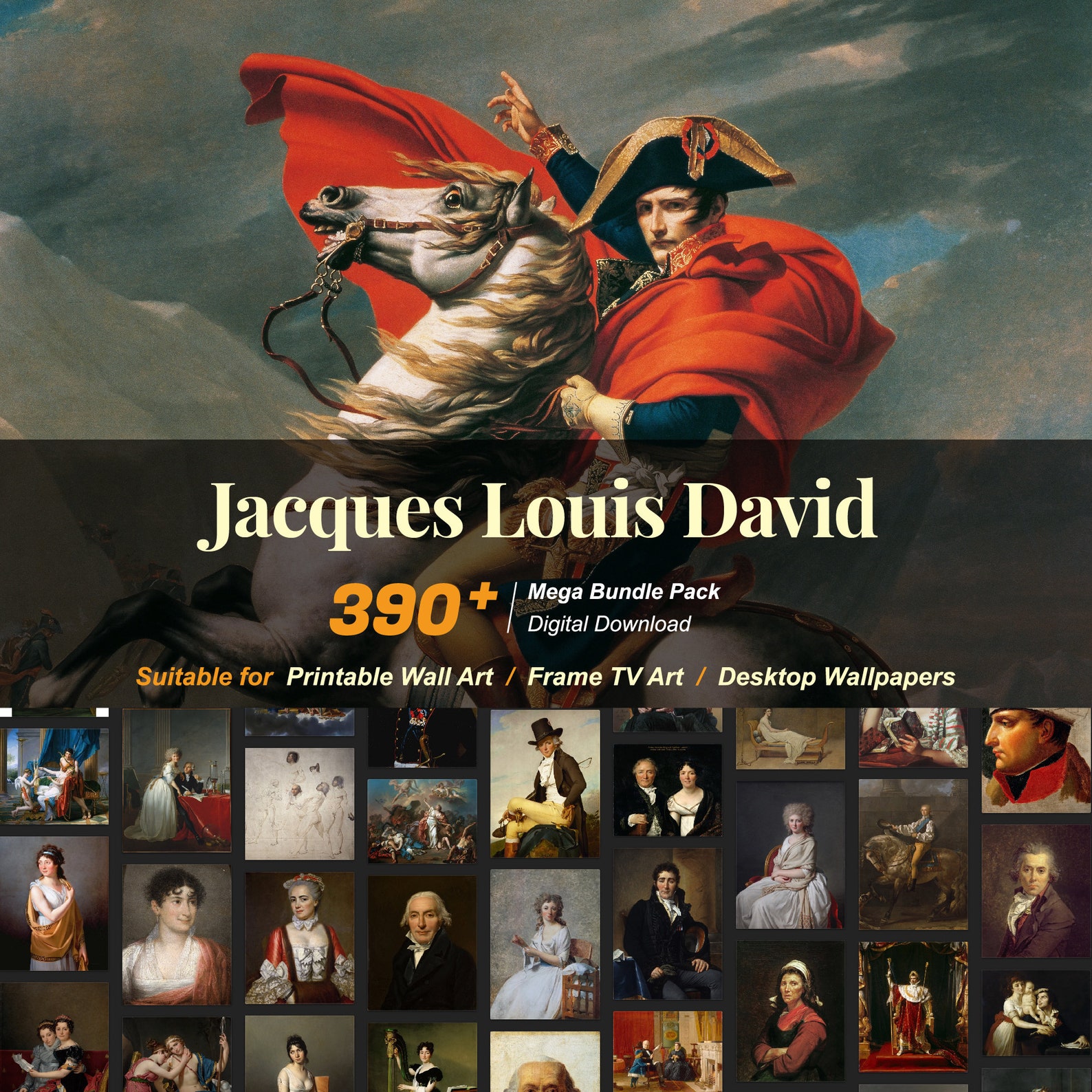 Jacques Louis David - 390+ Famous Paintings Collection (digital ...
