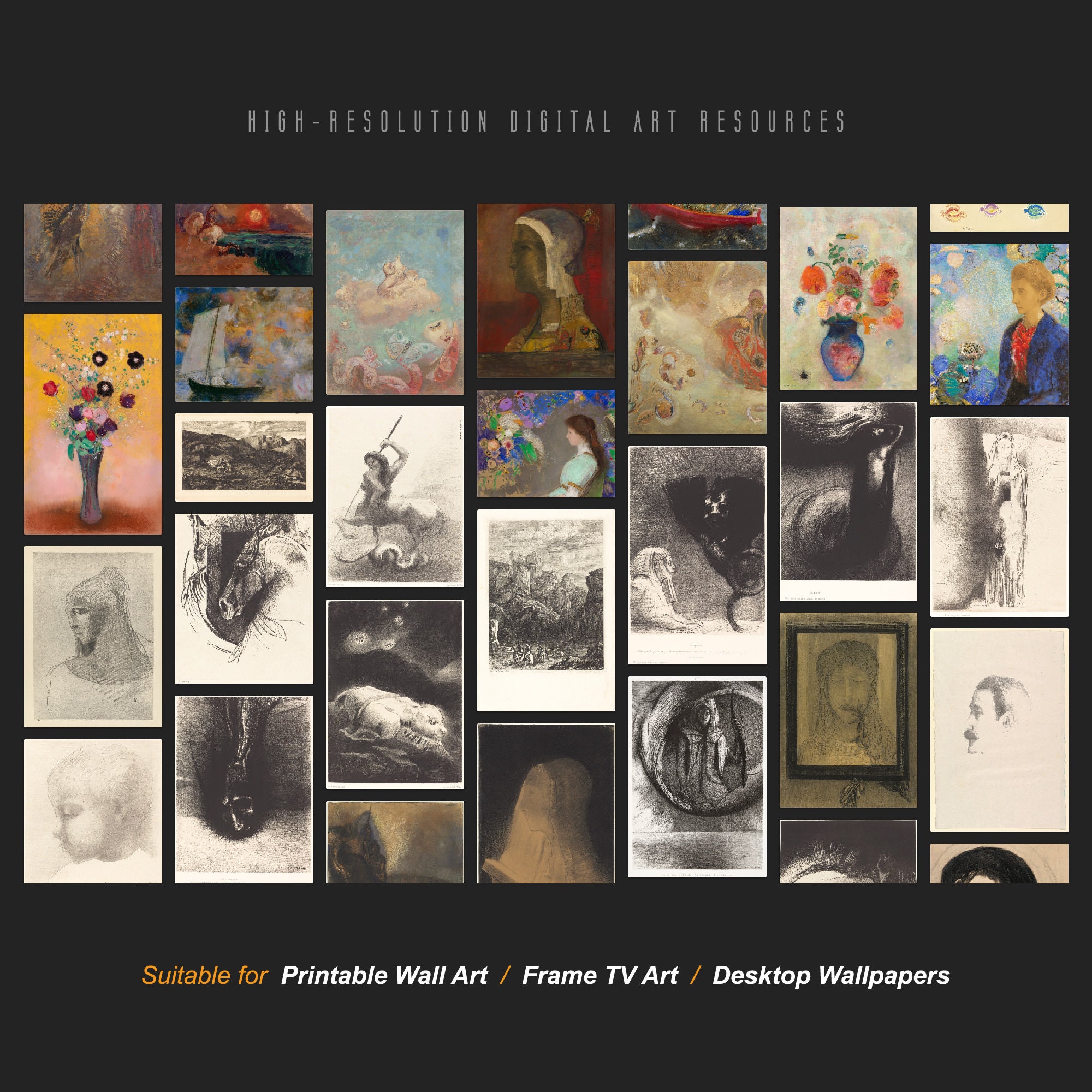 200+ Odilon Redon Famous Paintings Collection | High-resolution Digital ...