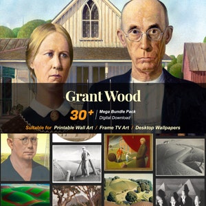 30+ Grant Wood Famous Paintings Collection | High-resolution Digital ...
