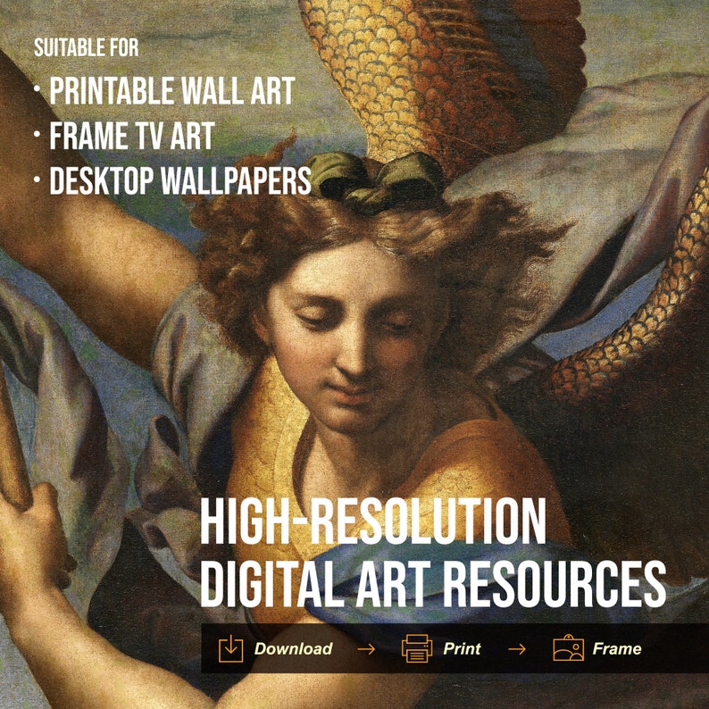 100 Raphael Famous Paintings Collection High-resolution Digital Art ...