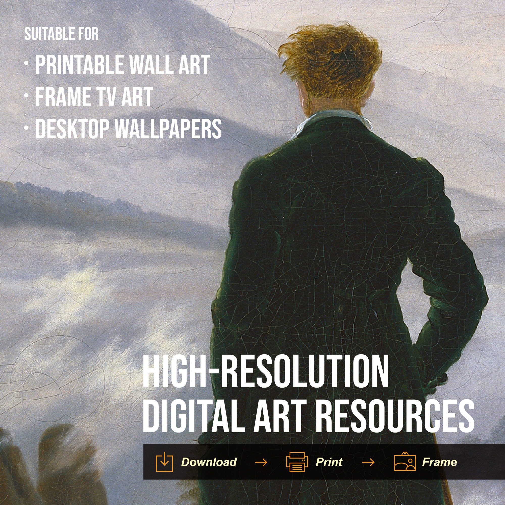 110 Caspar David Friedrich Famous Paintings Collection High-resolution ...