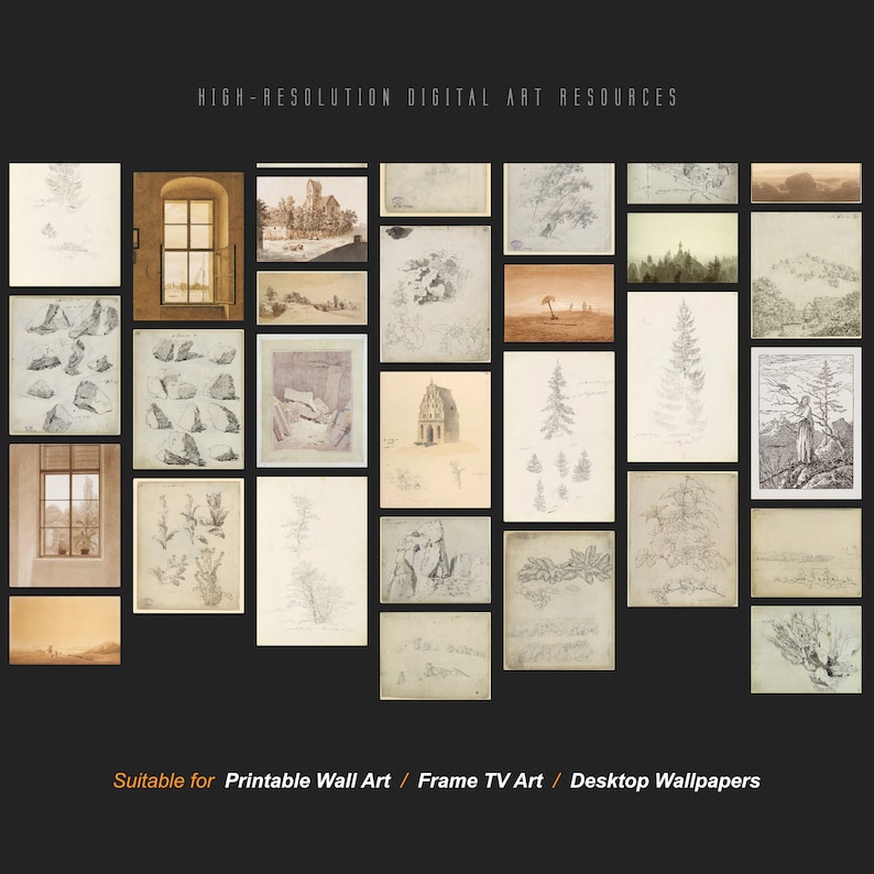 110 Caspar David Friedrich Famous Paintings Collection High-resolution ...