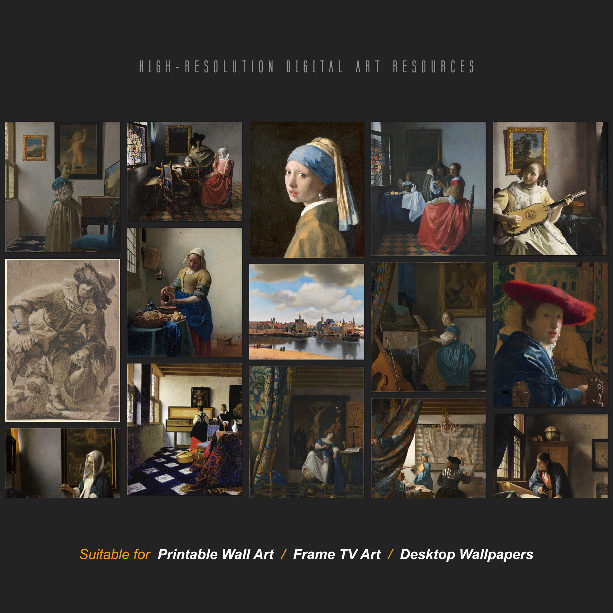 30+ Johannes Vermeer Famous Paintings Collection | High-resolution ...