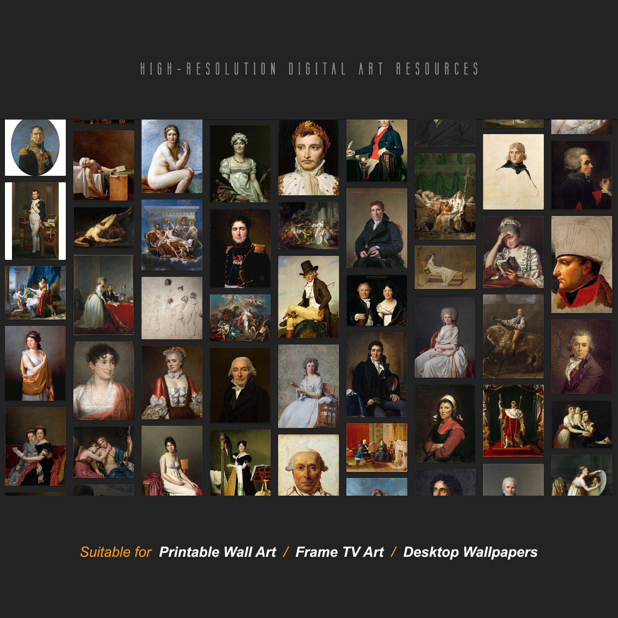 Jacques Louis David - 390+ Famous Paintings Collection (digital ...