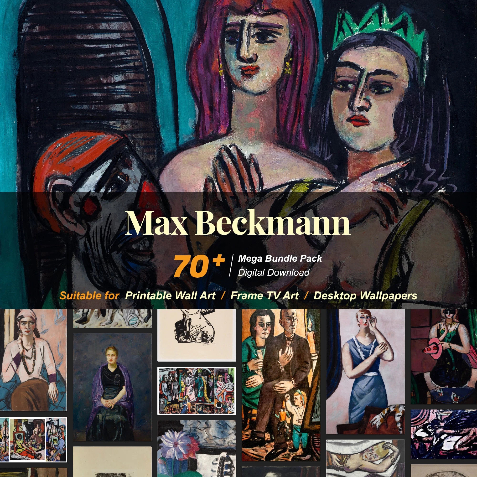 70+ Max Beckmann Famous Paintings Collection | High-resolution Digital ...