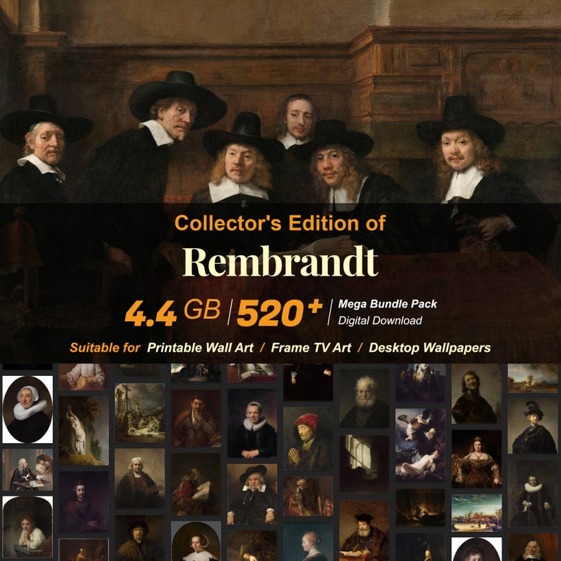 520+ Rembrandt Famous Paintings Collection | High-resolution Digital ...