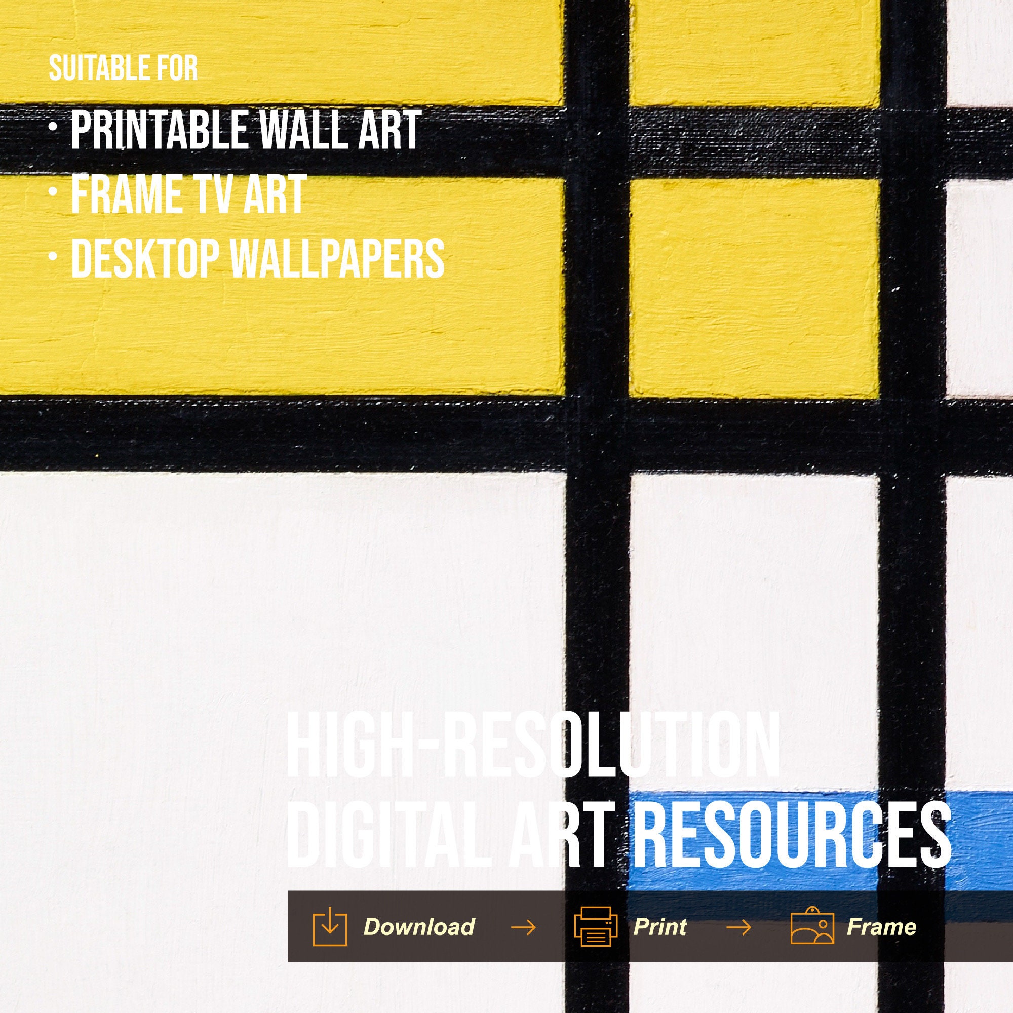 80+ Piet Mondrian Paintings Collection | High-resolution Digital Art ...