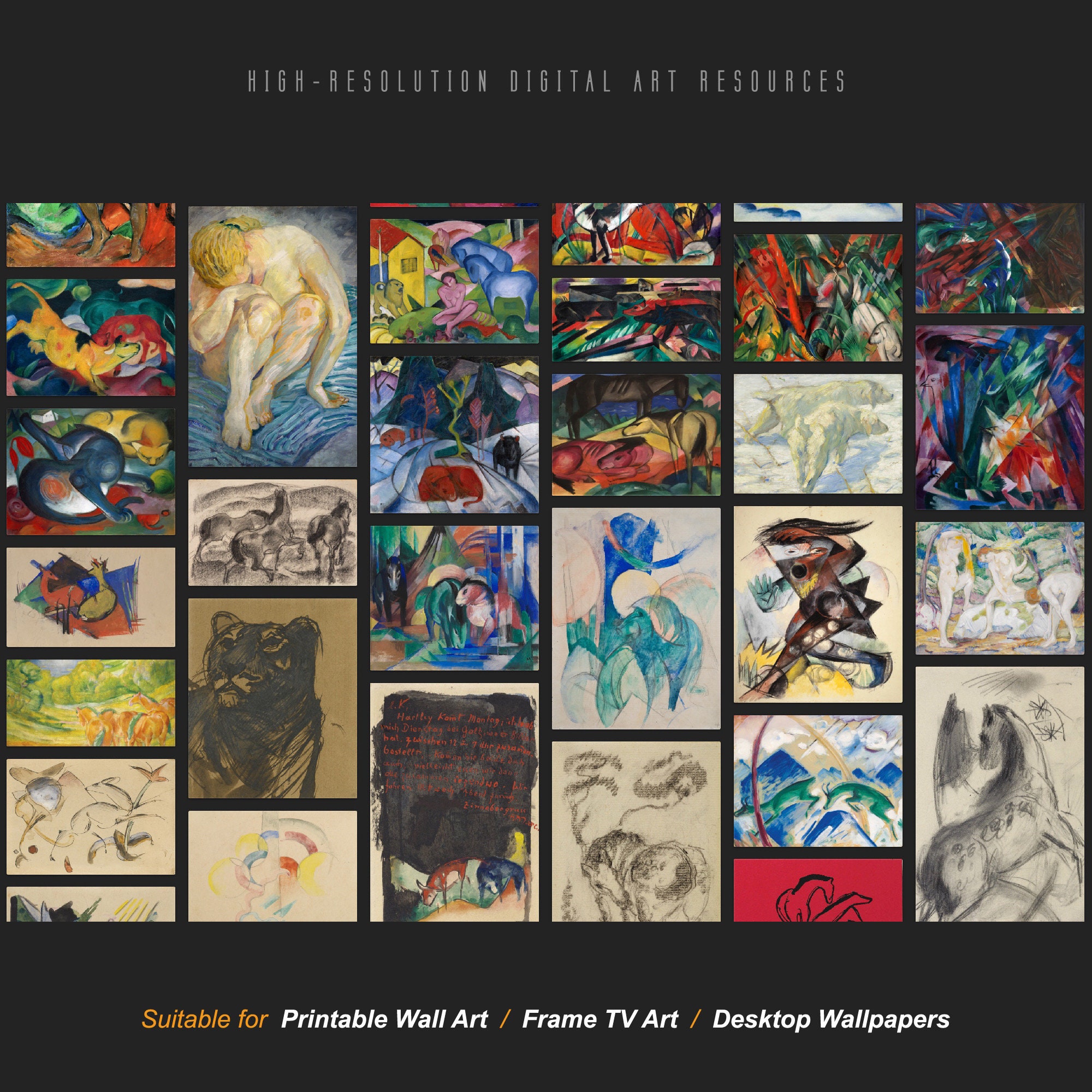 100+ Franz Marc Famous Paintings Collection | High-resolution Digital ...