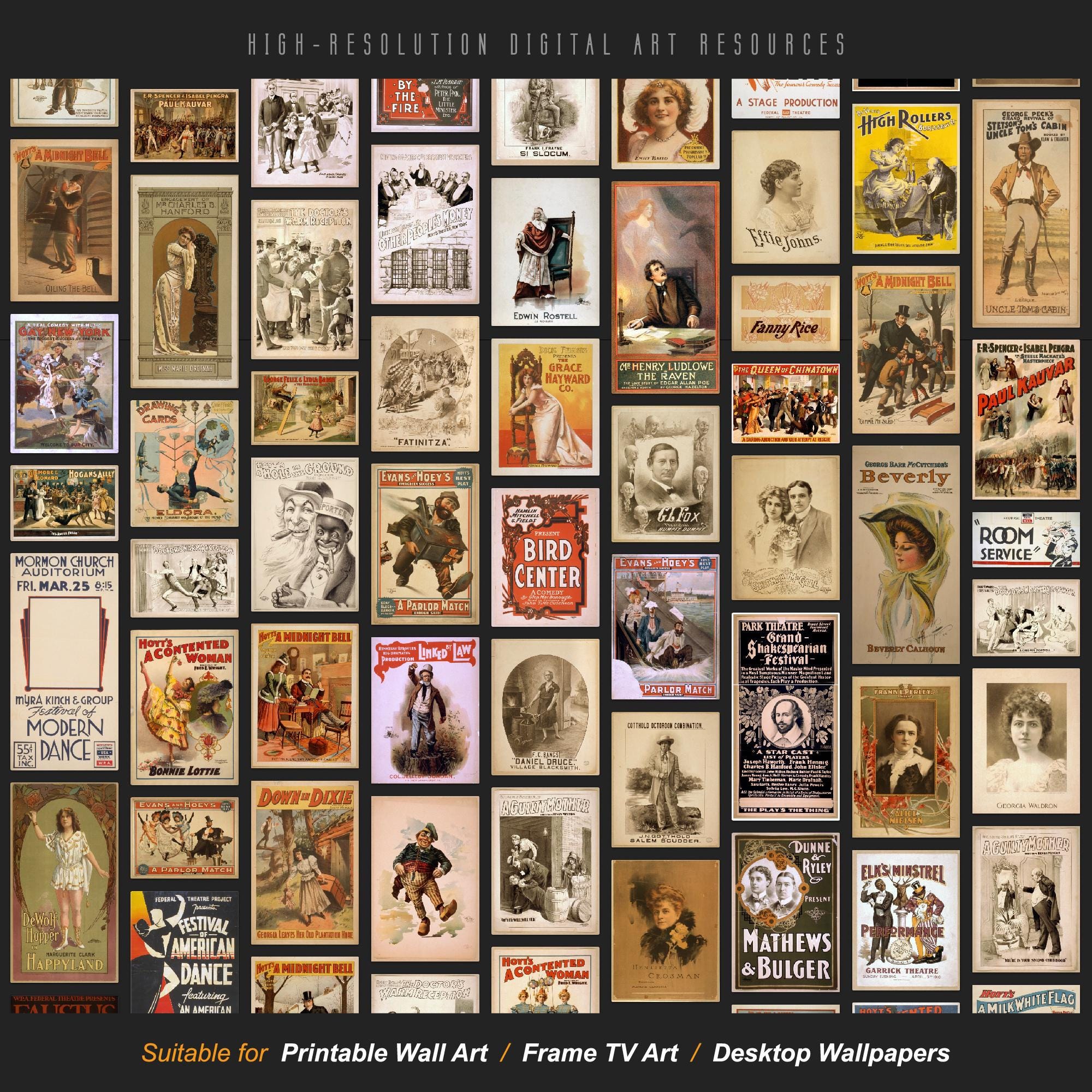 1500+ Vintage American Theatre Posters: High-resolution Art (digital ...