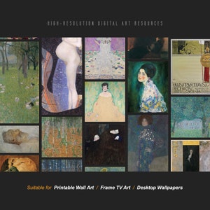 170 Gustav Klimt Famous Paintings Collection High-resolution Digital ...