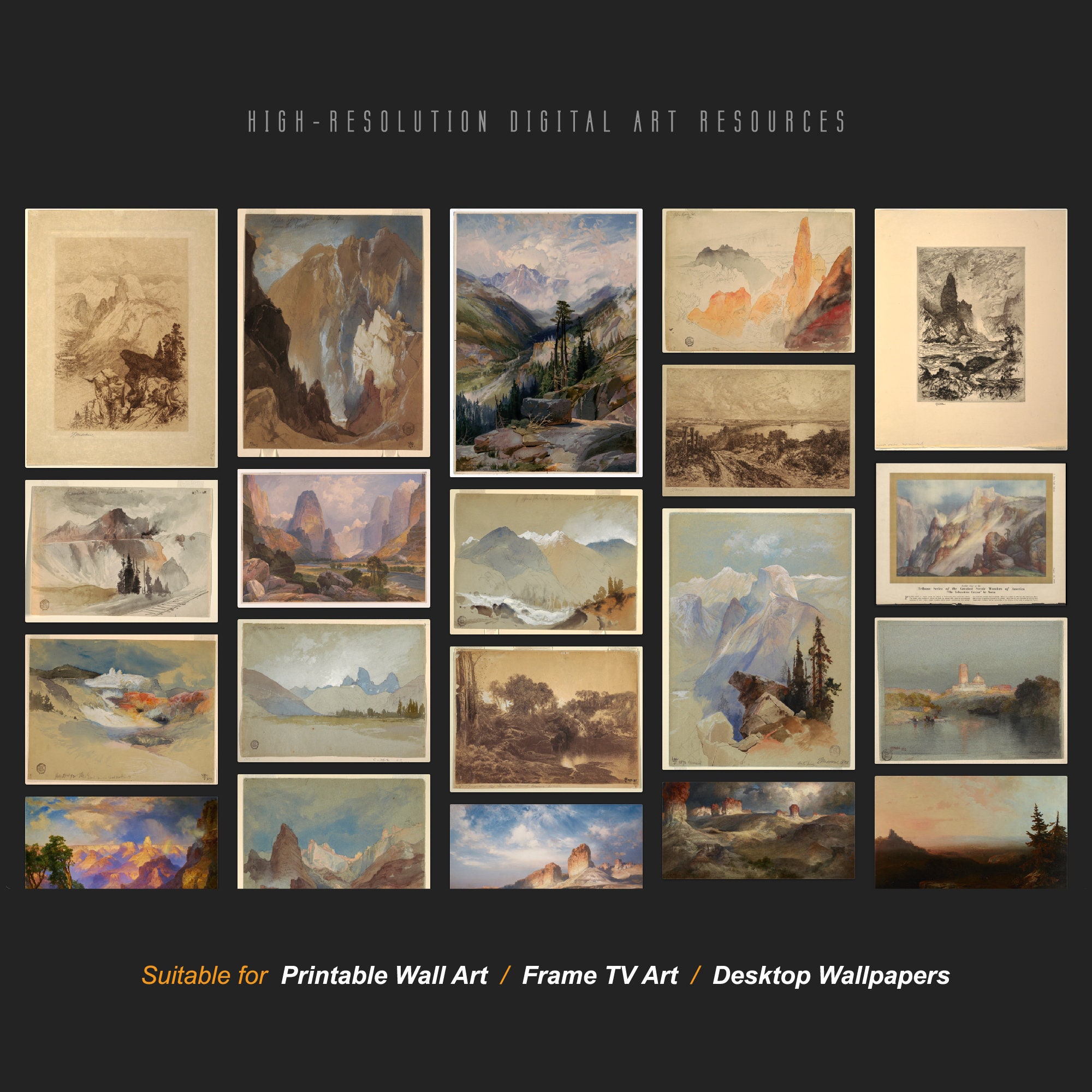 90+ Thomas Moran Famous Paintings Collection | High-resolution Digital ...