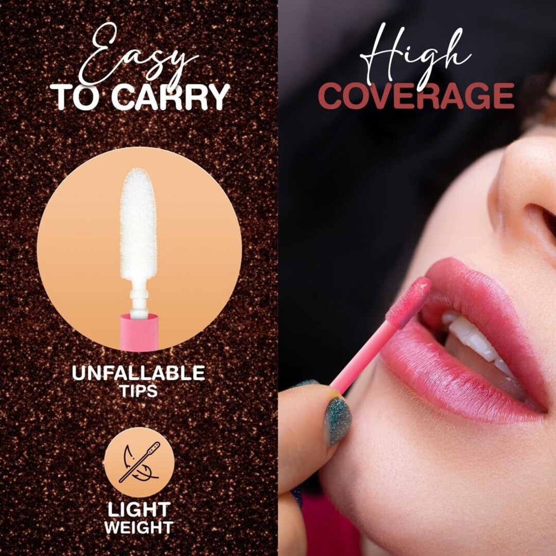 Lip Applicators Disposable 200 Pcs Disposable Lip Wands Made With Soft ...