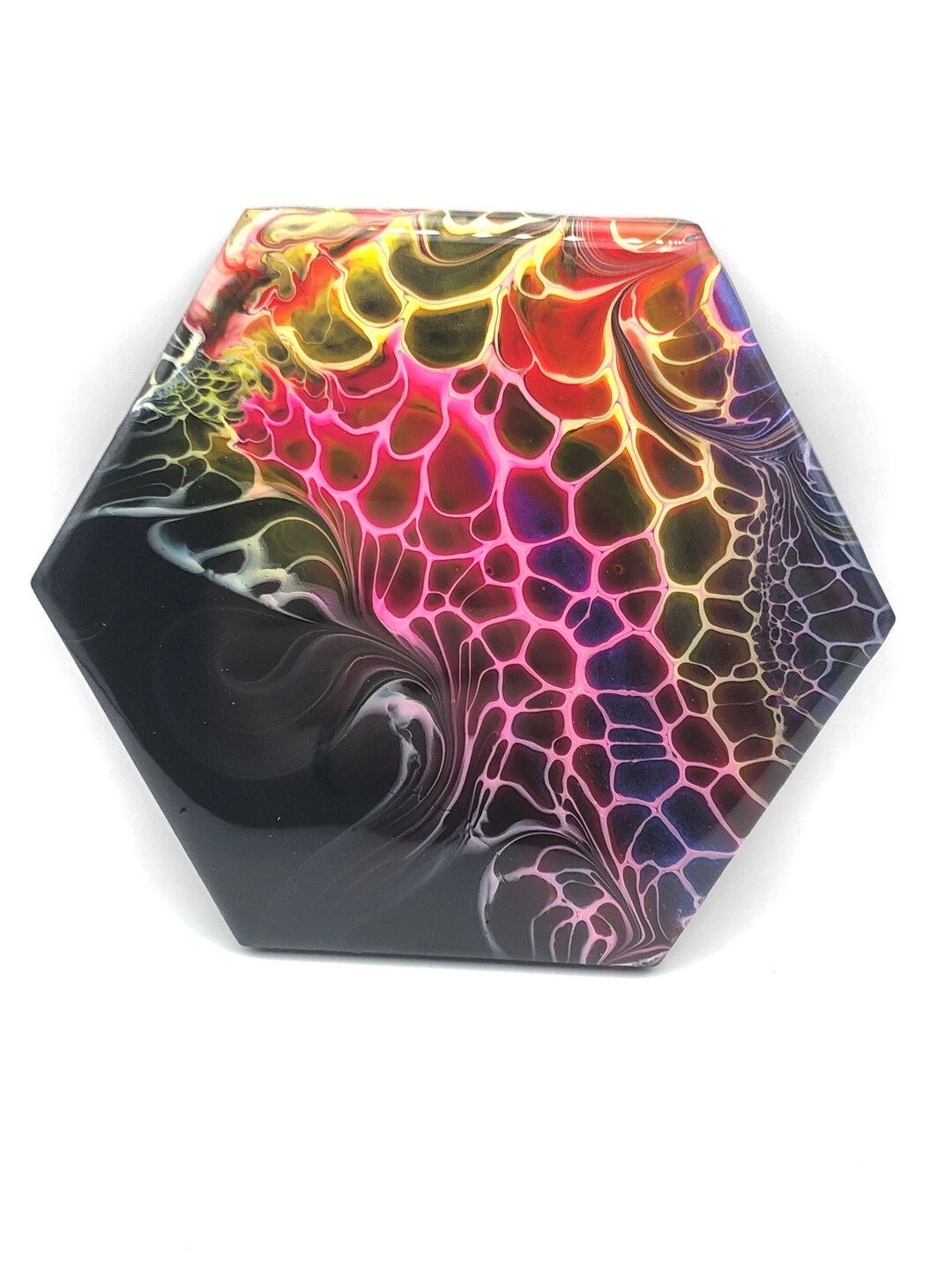 Unique Handmade Coaster | Acrylic Painting Design | Unique Gifts | One ...