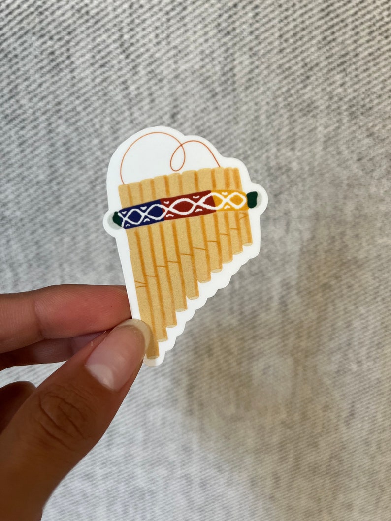 Peru Sticker Pack, Peru Culture Stickers, Chullo, Zampona, Pan Flute ...