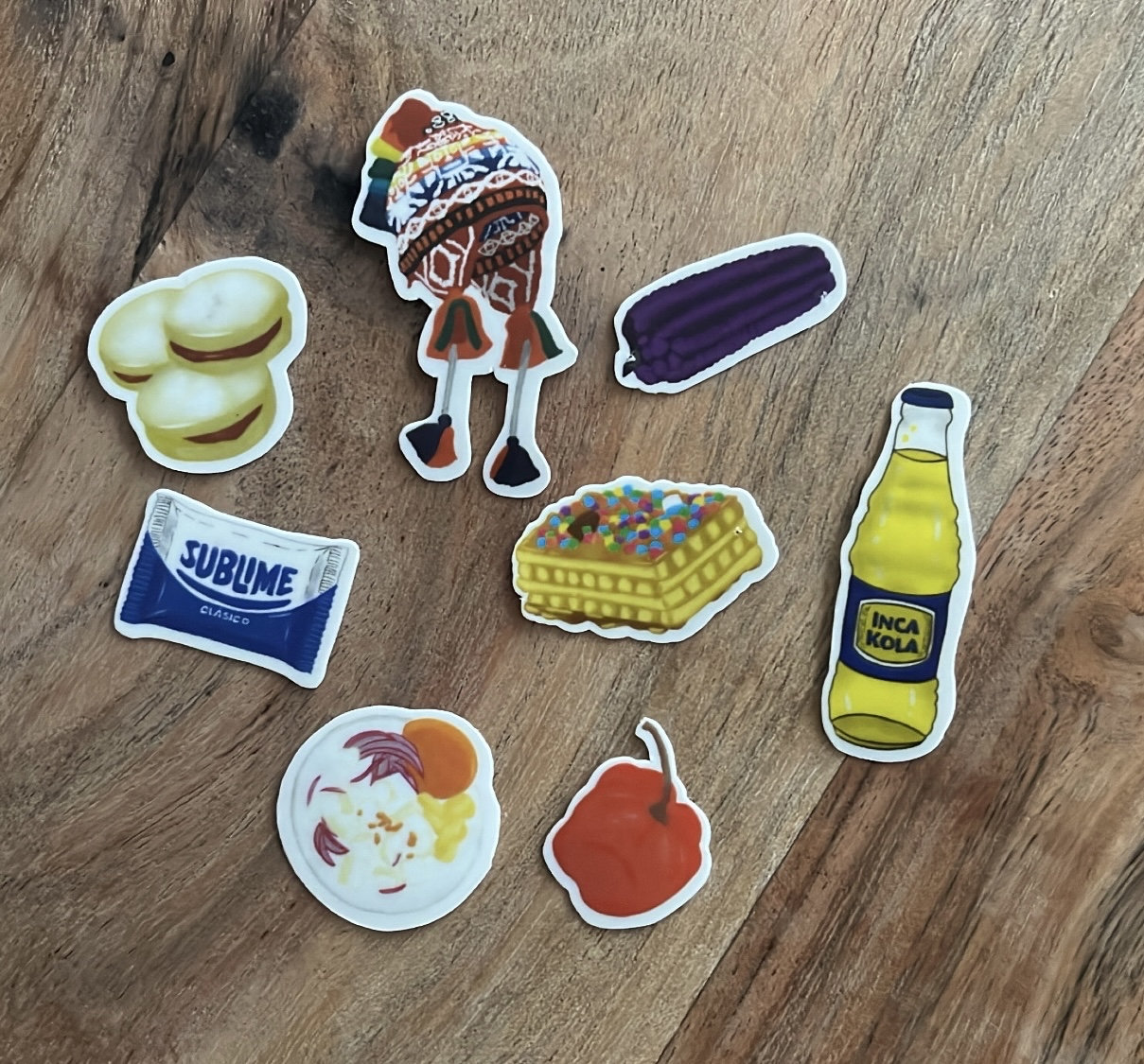 Peru Sticker Pack, Peru Snacks Food Sticker Collection, Inka Kola ...