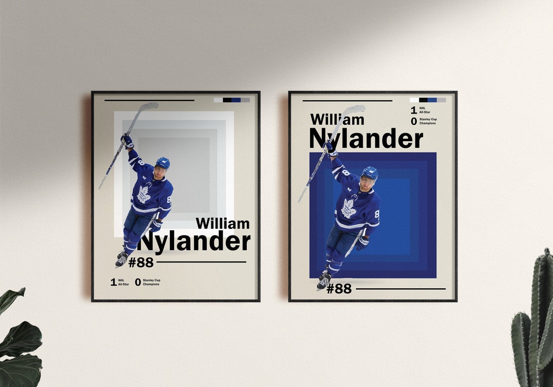 William Nylander Toronto Maple Leafs | Hockey Poster, Modern Minimalist ...