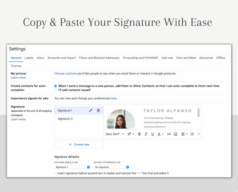 FREE Email Signature Template Leave a Lasting Impression With Every ...
