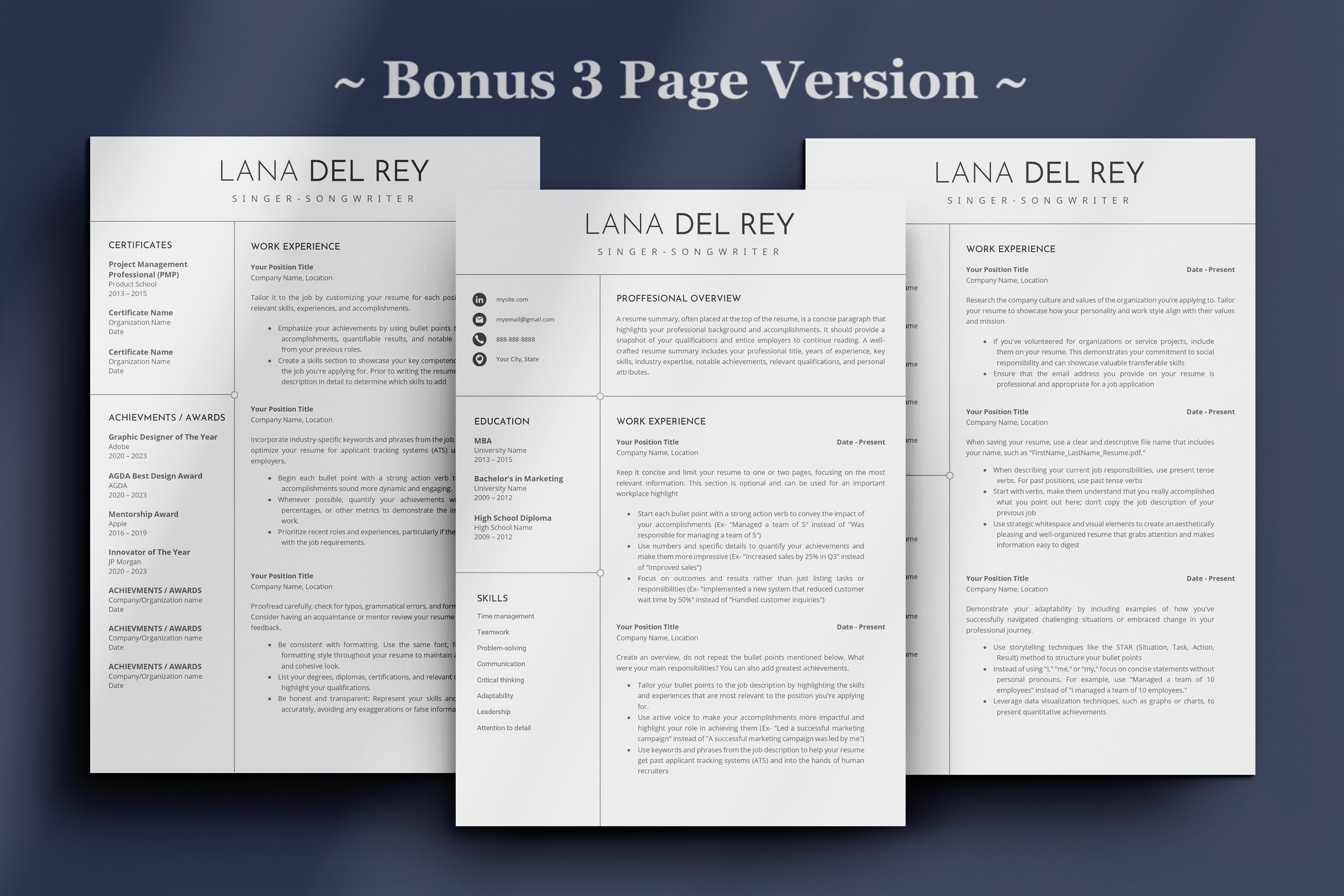 FREE! Modern Resume Template: Stand Out and Get Hired | Resume Template ...