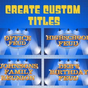 Customizable Friendly Feud Template | Powerpoint Games | Party Games ...