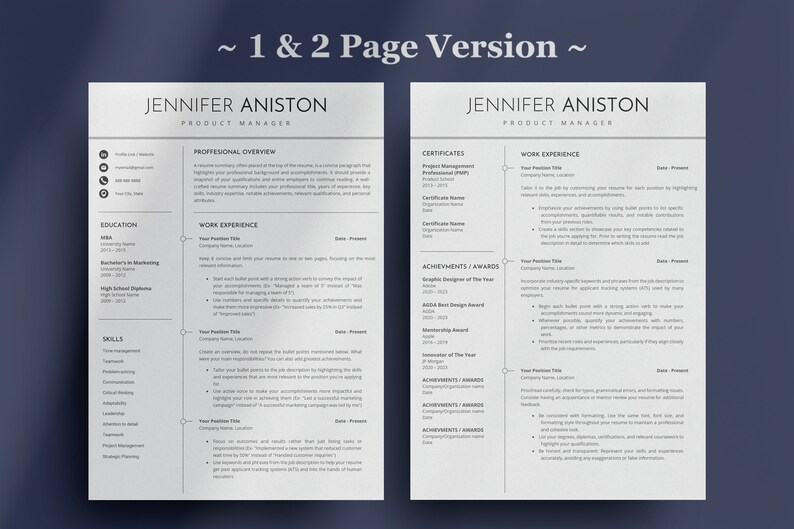 Unlock Opportunities: Standout Resume Bundle With Engaging Cover Letter ...