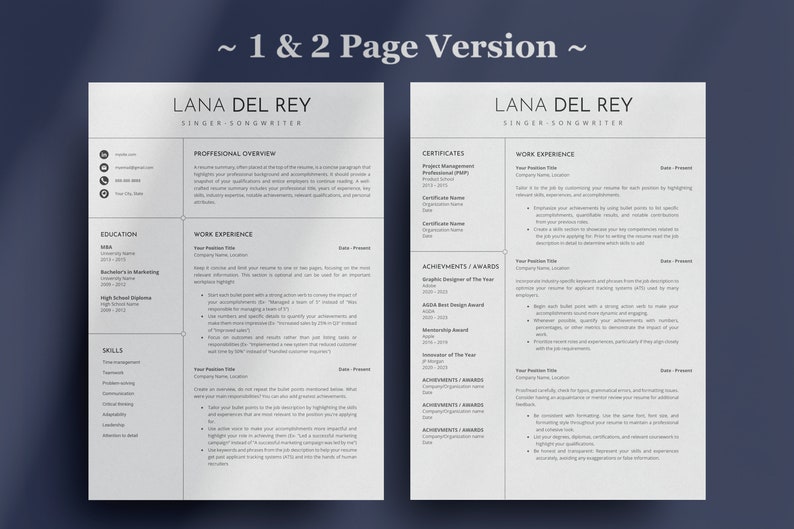 FREE! Modern Resume Template: Stand Out and Get Hired | Resume Template ...