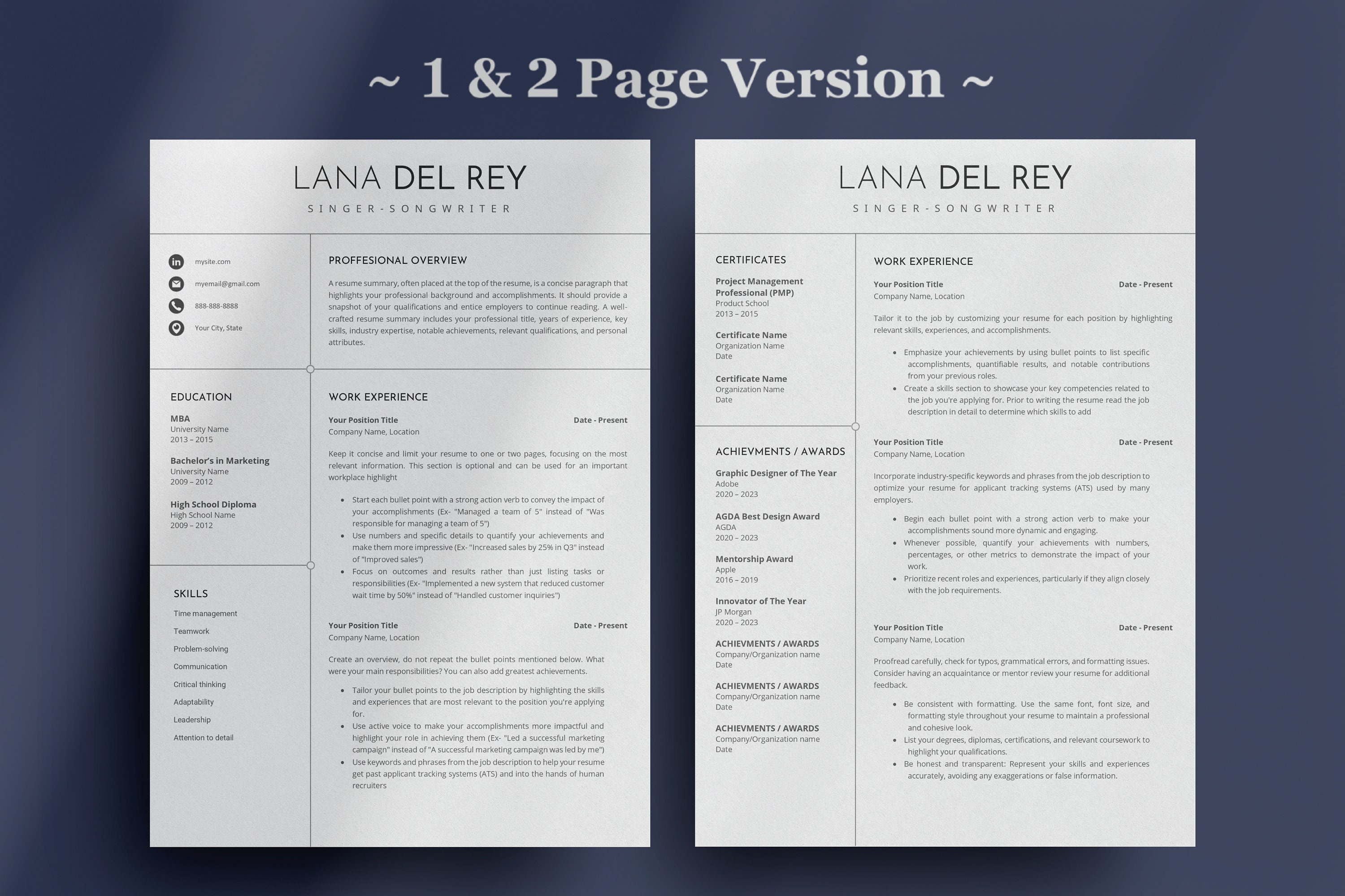 FREE! Modern Resume Template: Stand Out and Get Hired | Resume Template ...
