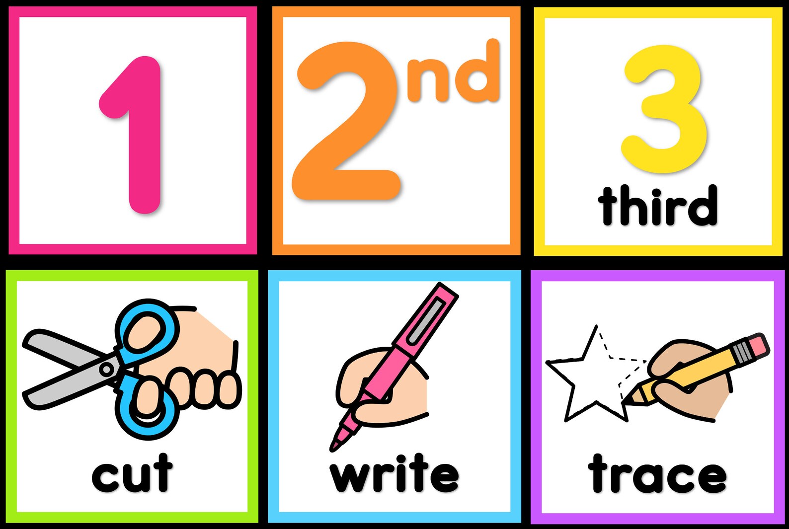 Classroom Management Instruction Direction Visual Cue Cards - Etsy