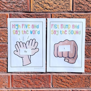 High Five Fist Bump the Sight Word / Letter / Sound / Phoneme ...
