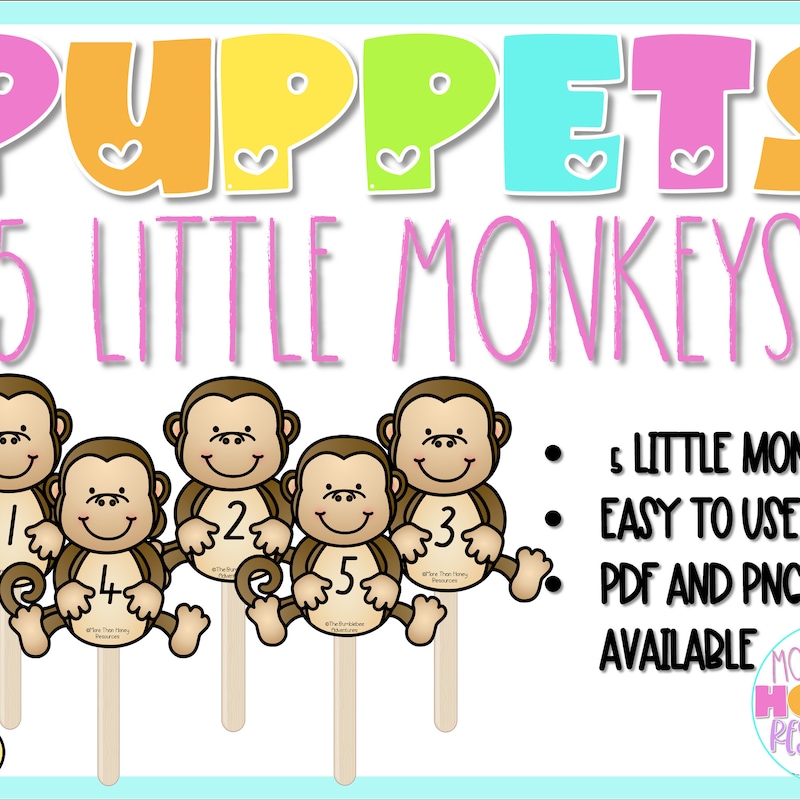 Five Little Monkeys - Etsy