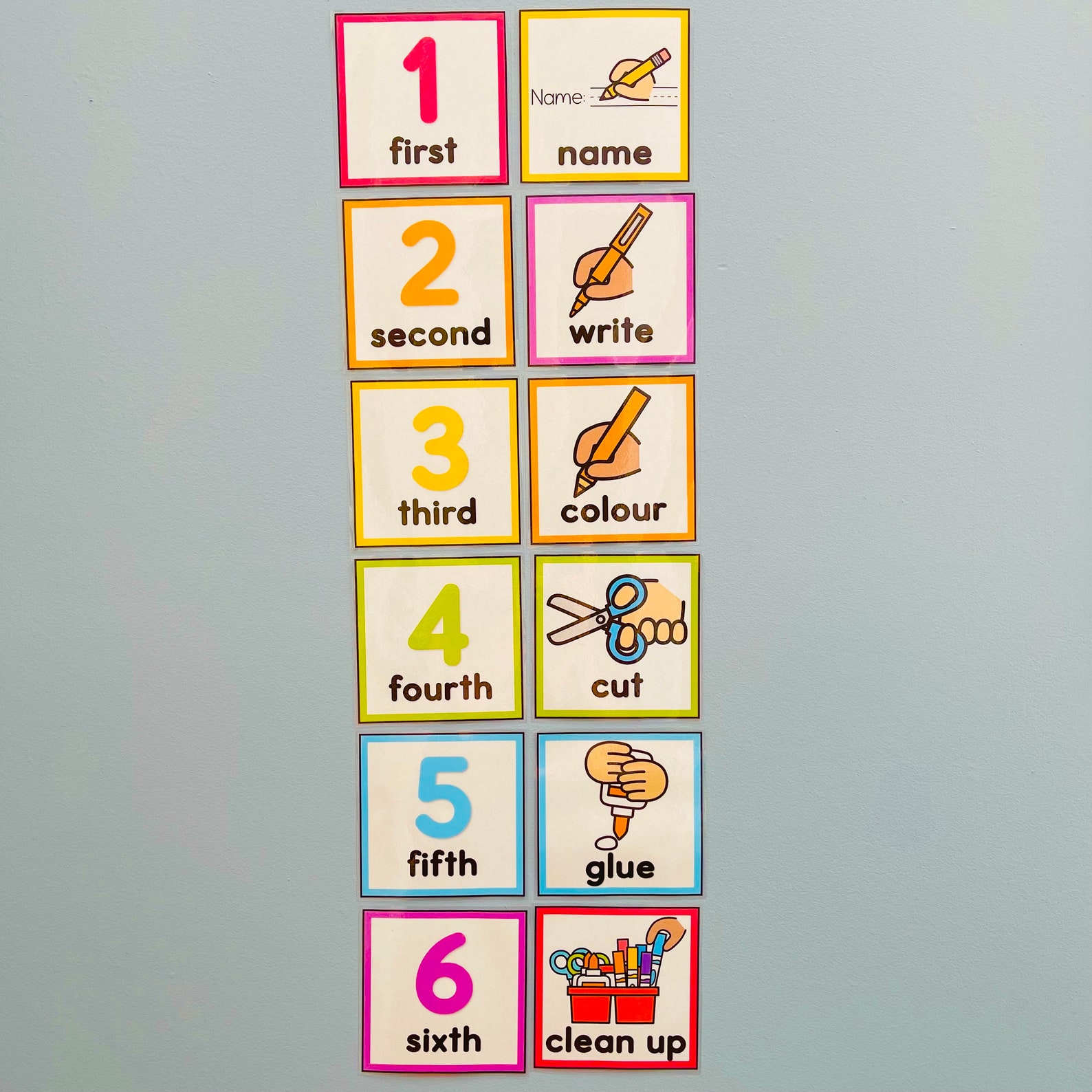 Classroom Management Instruction Direction Visual Cue Cards - Etsy