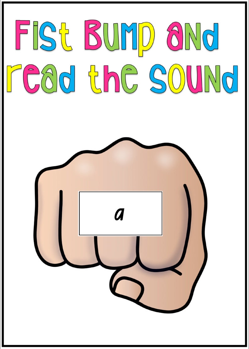 High Five Fist Bump the Sight Word / Letter / Sound / Phoneme ...
