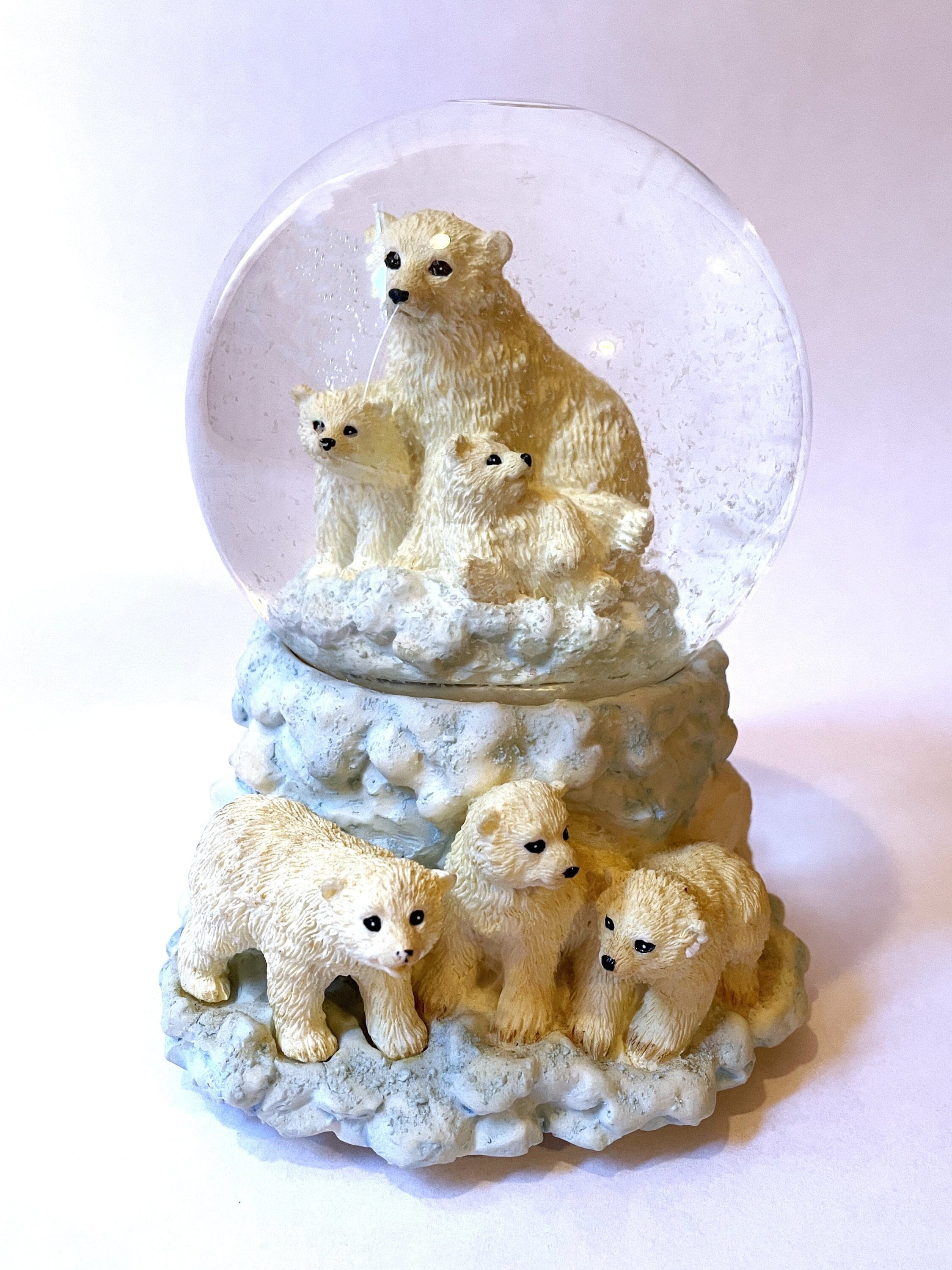 Polar Bear Snow Globe - Etsy