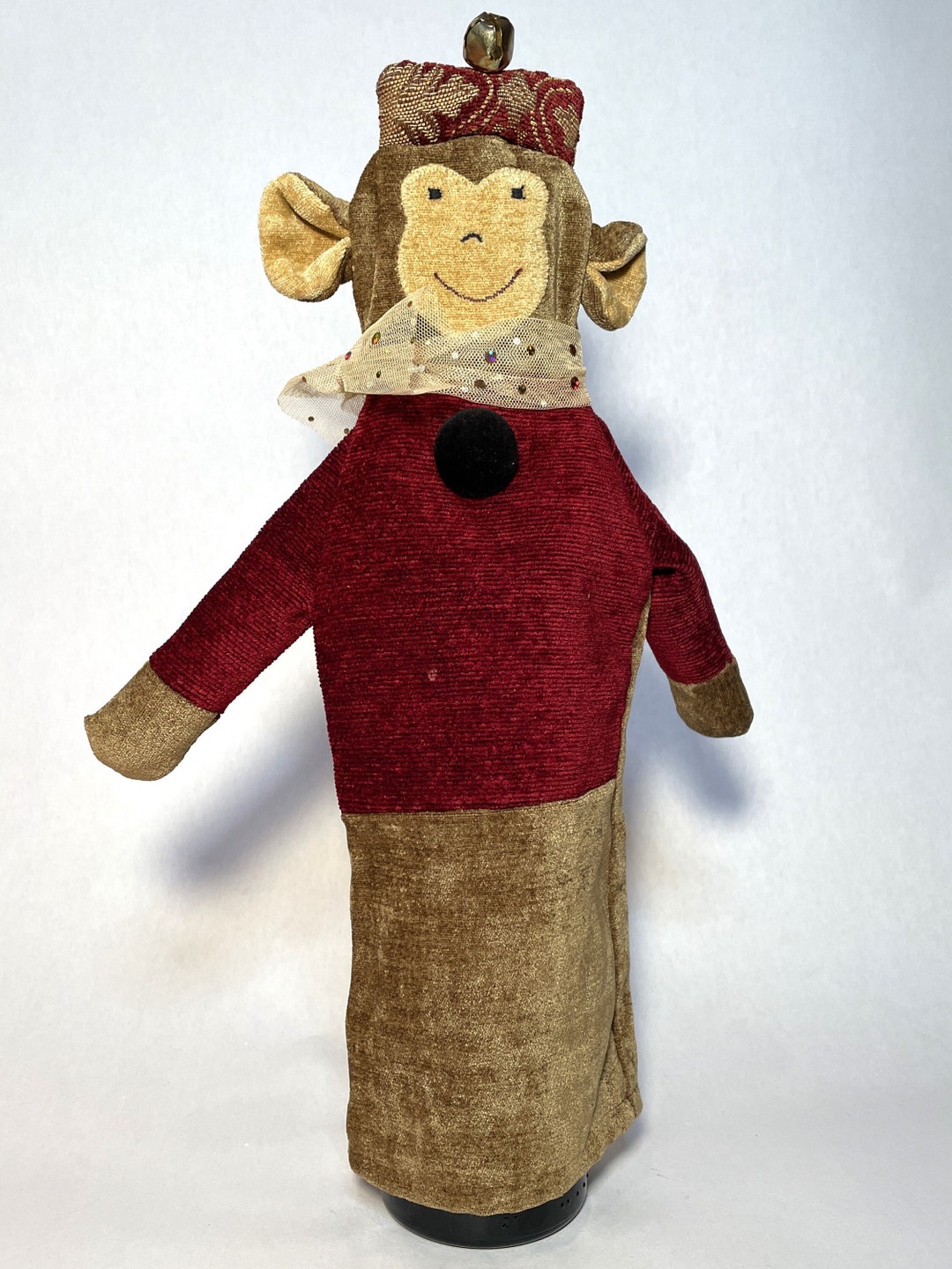 Woof & Poof Monkey Bottle Cover - Etsy