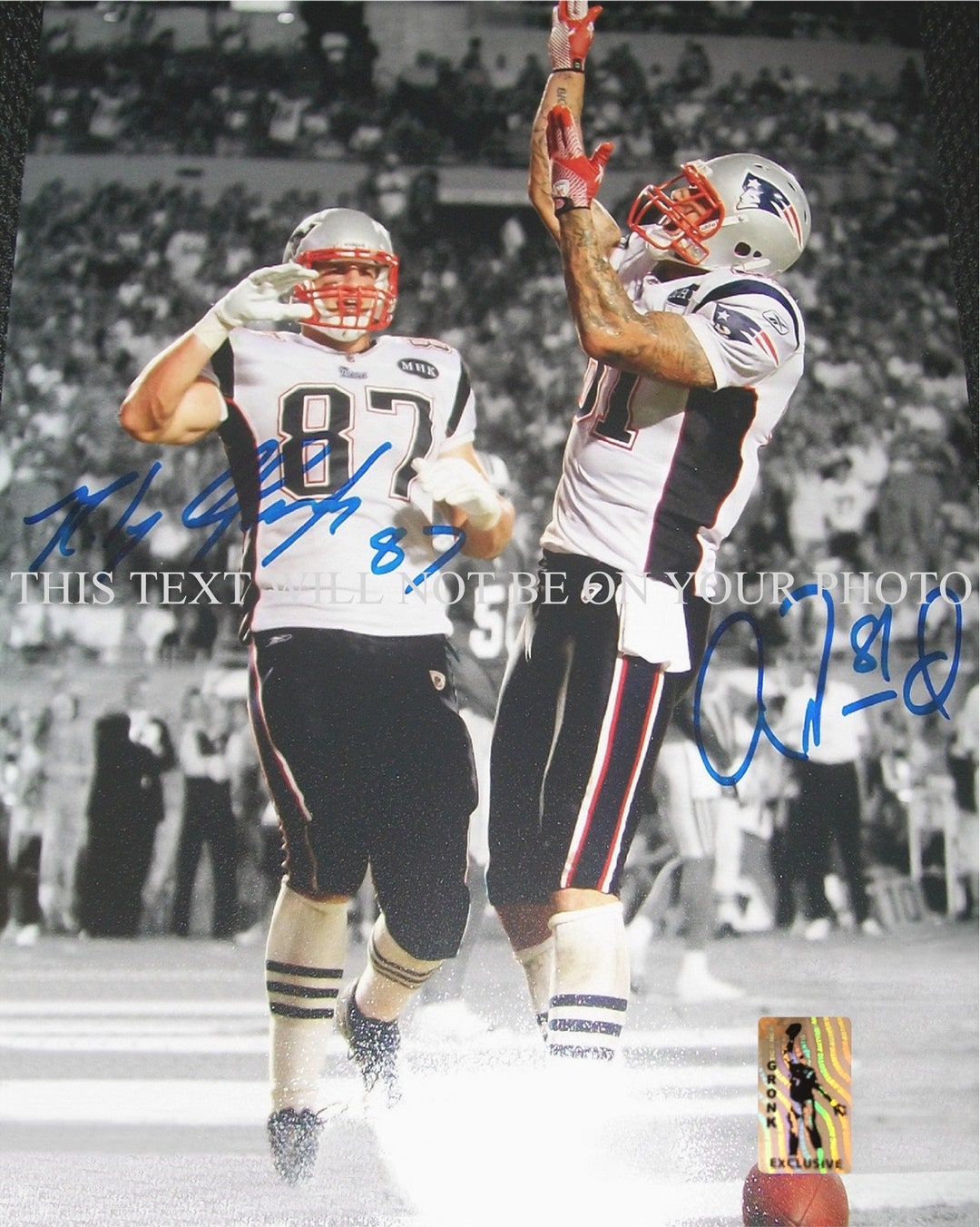 ROB GRONKOWSKI and AARON Hernandez Signed Autograph Autographed 8x10 ...