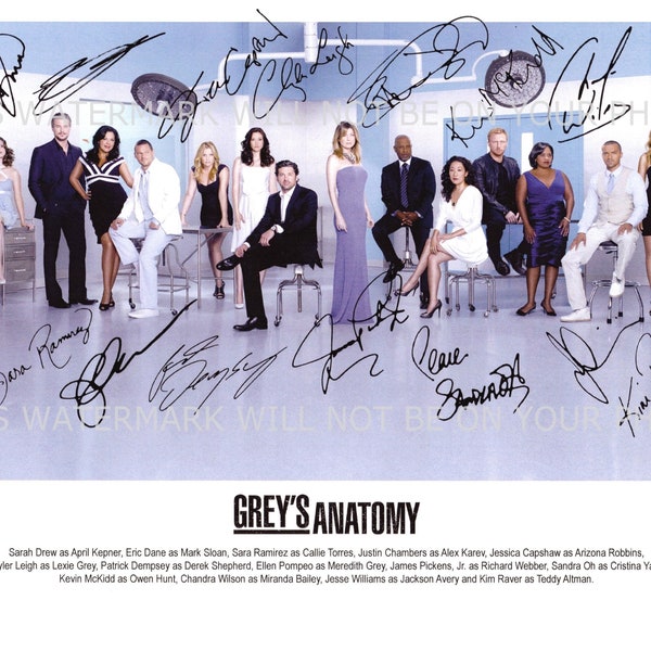 Grays Anatomy Signed - Etsy