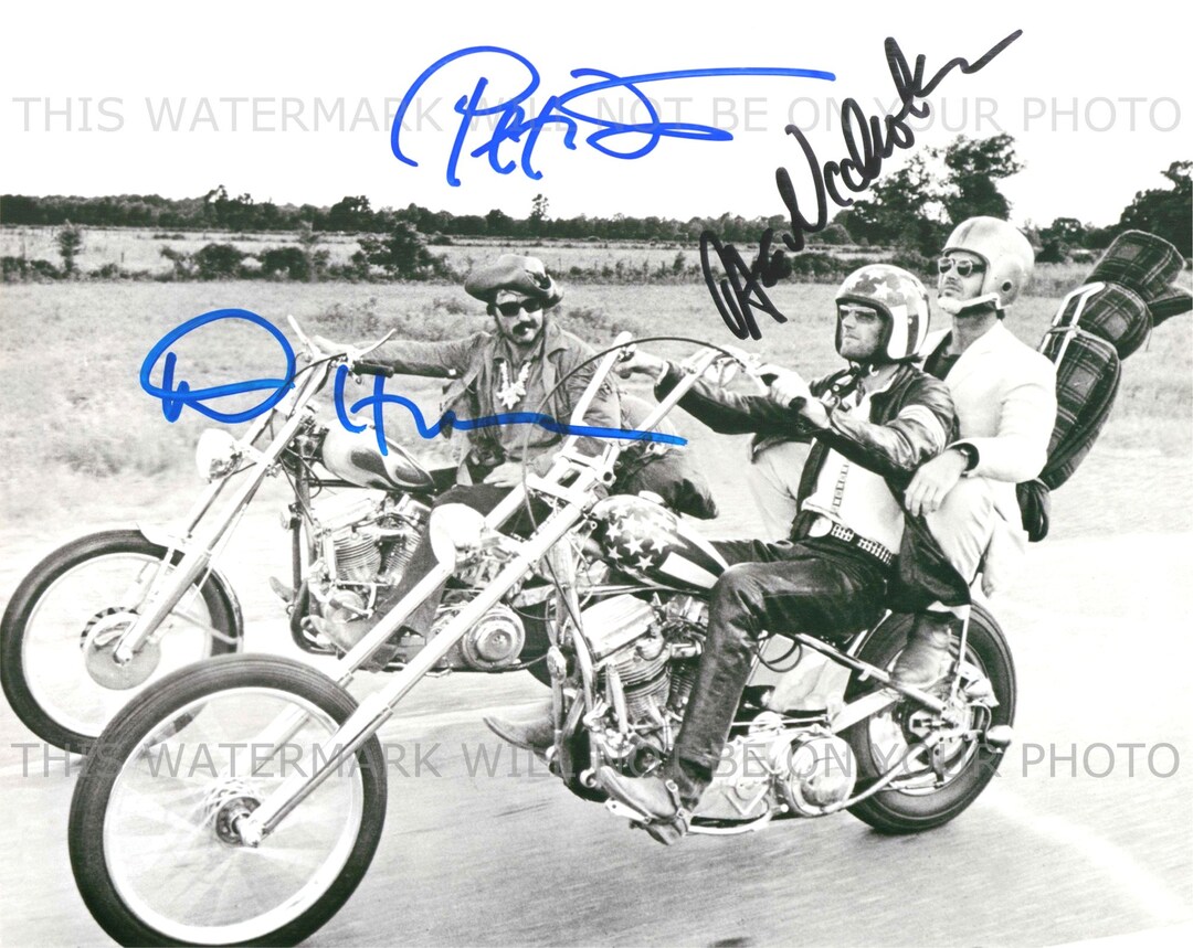 EASY RIDER Cast Dennis Hopper Jack Nicholson Peter Fonda Signed ...