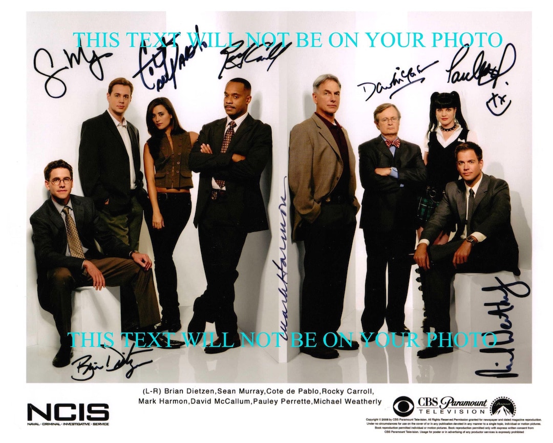 NCIS Cast Mark Harmon Pauley Perrette Brian Dietzen Michael Weatherly ...