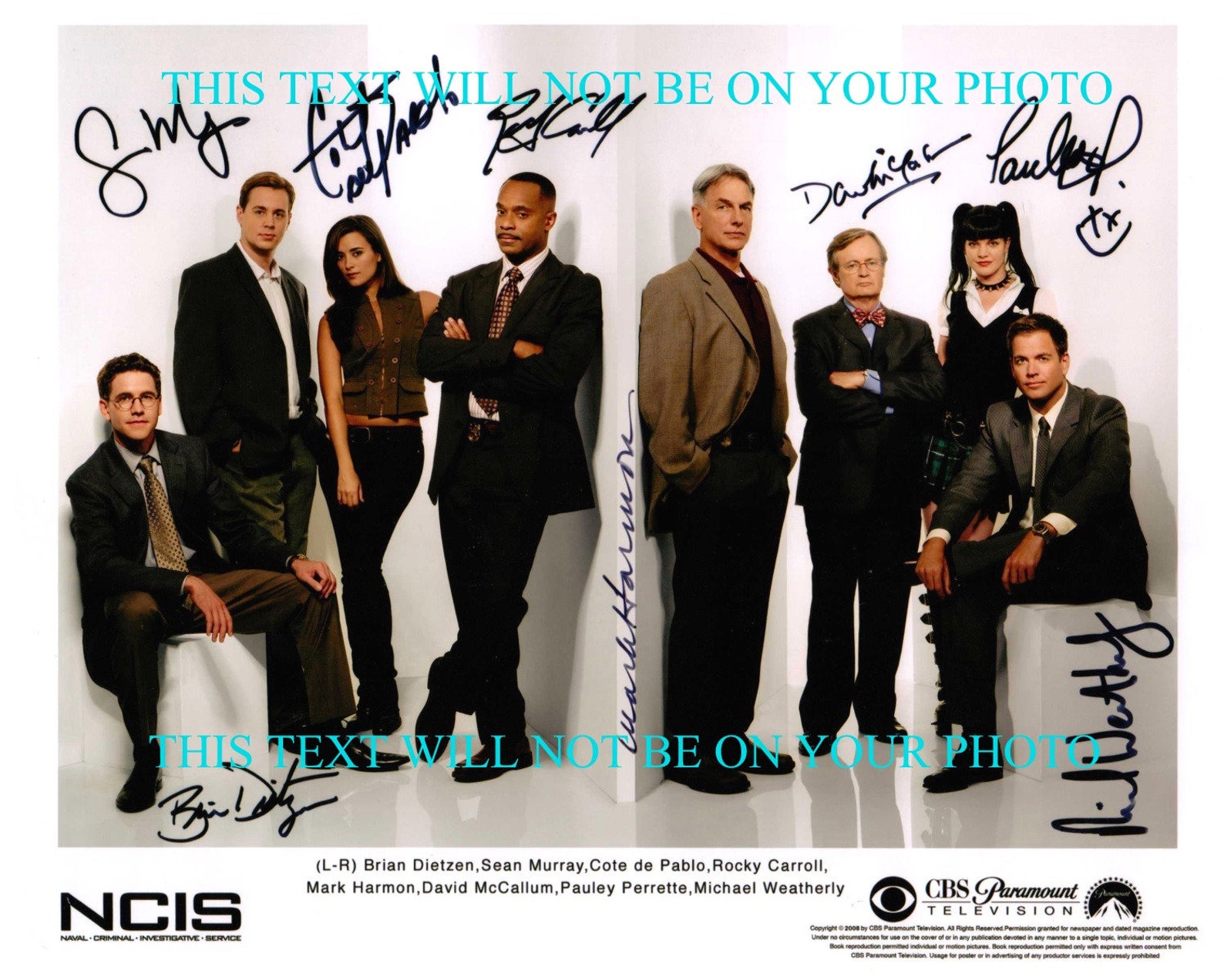 NCIS Cast Mark Harmon Pauley Perrette Brian Dietzen Michael Weatherly ...