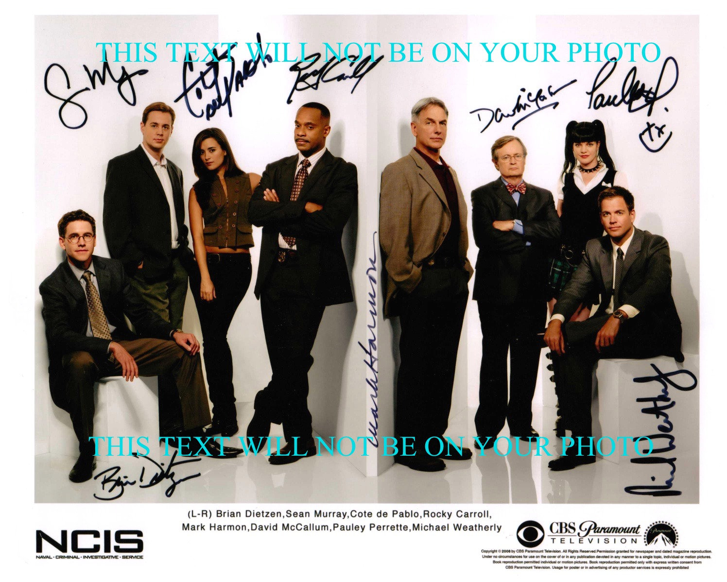 NCIS Cast Mark Harmon Pauley Perrette Brian Dietzen Michael Weatherly ...
