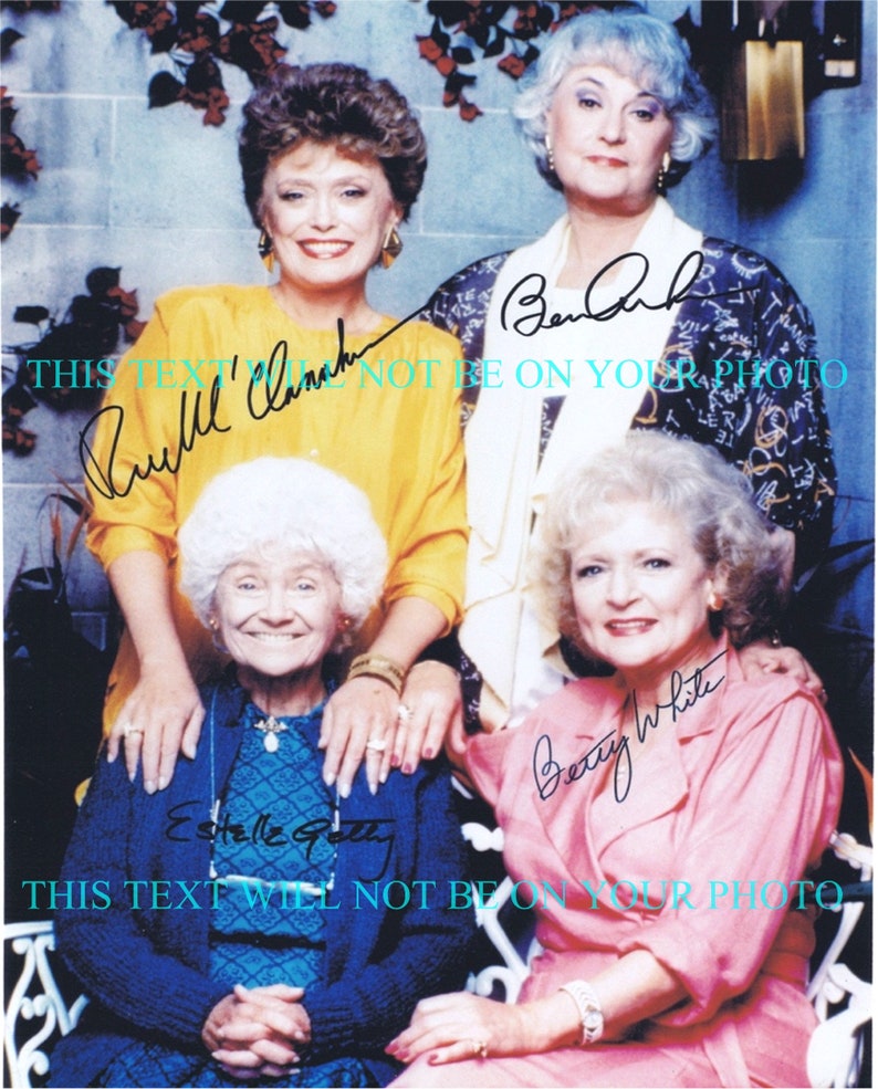 The GOLDEN GIRLS Cast Betty White Bea Arthur Estelle Getty Rue - Etsy