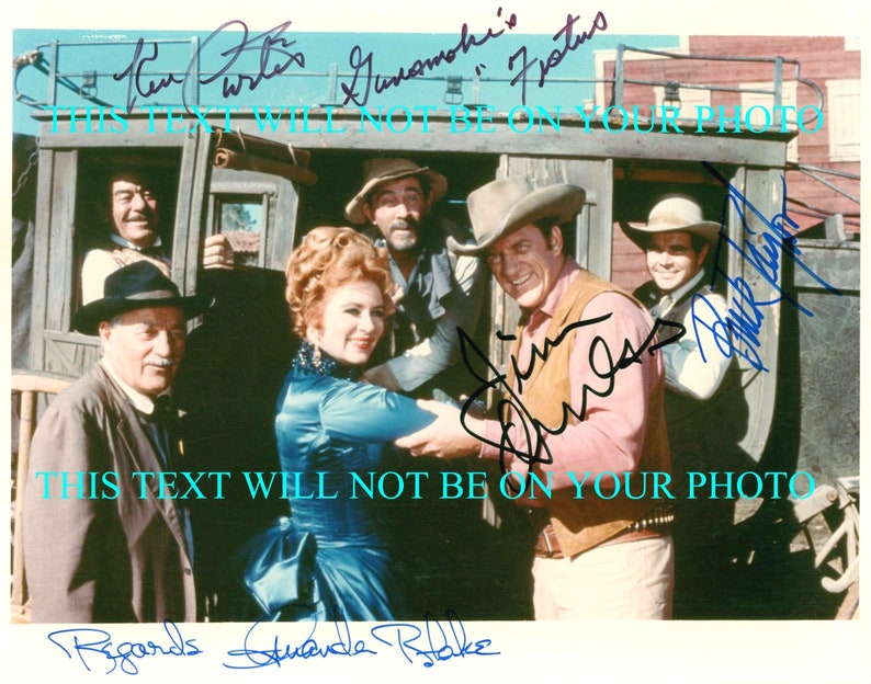 GUNSMOKE TV Show Cast James Arness Amanda Blake Ken Curtis Buck Taylor ...