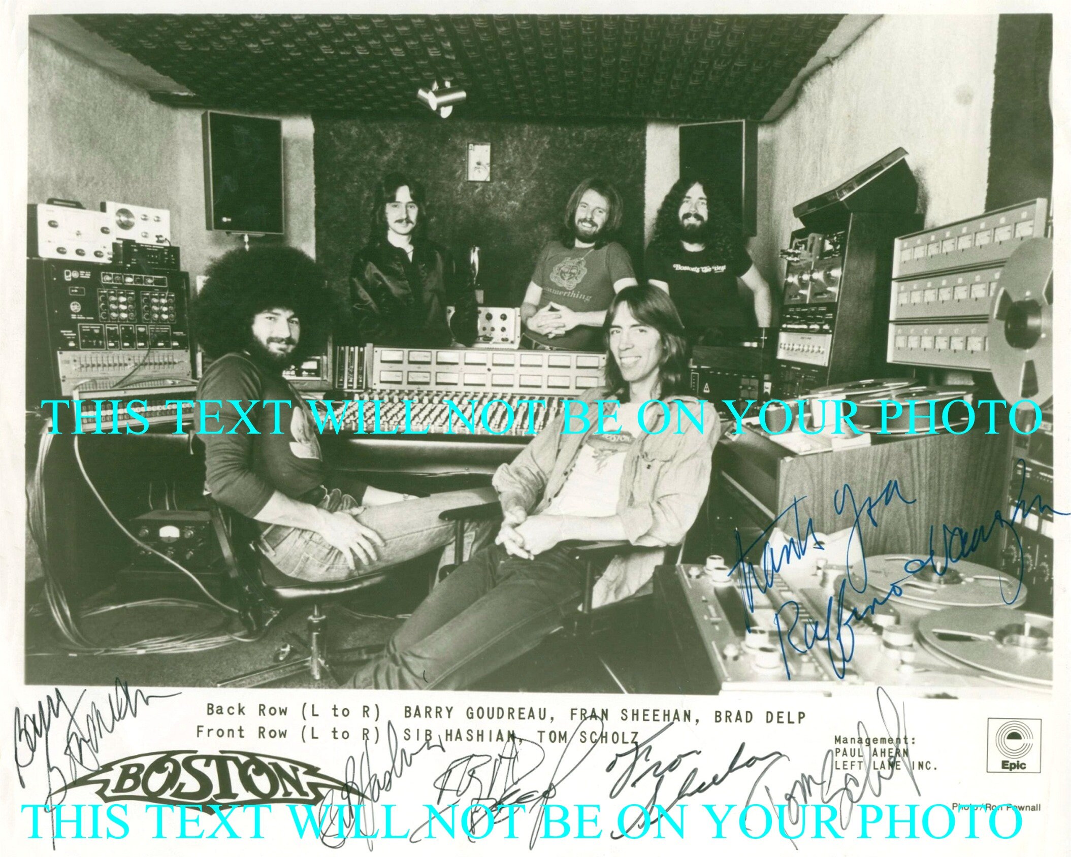 BOSTON Band Great Classic Rock Brad Delp Tom Scholz Sib Hashian Fran ...