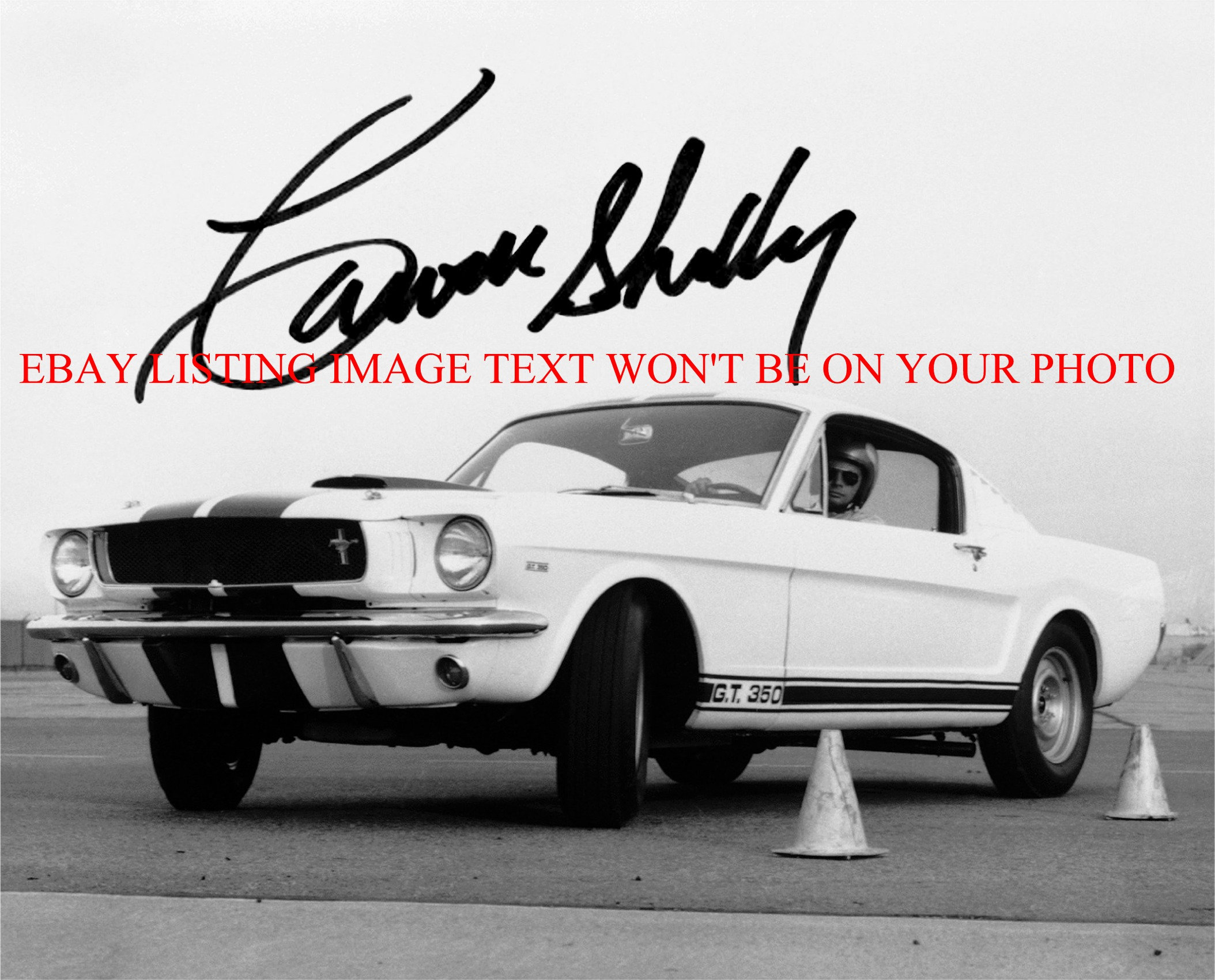 CARROLL SHELBY With Classic 1964 Mustang GT Signed Autograph ...