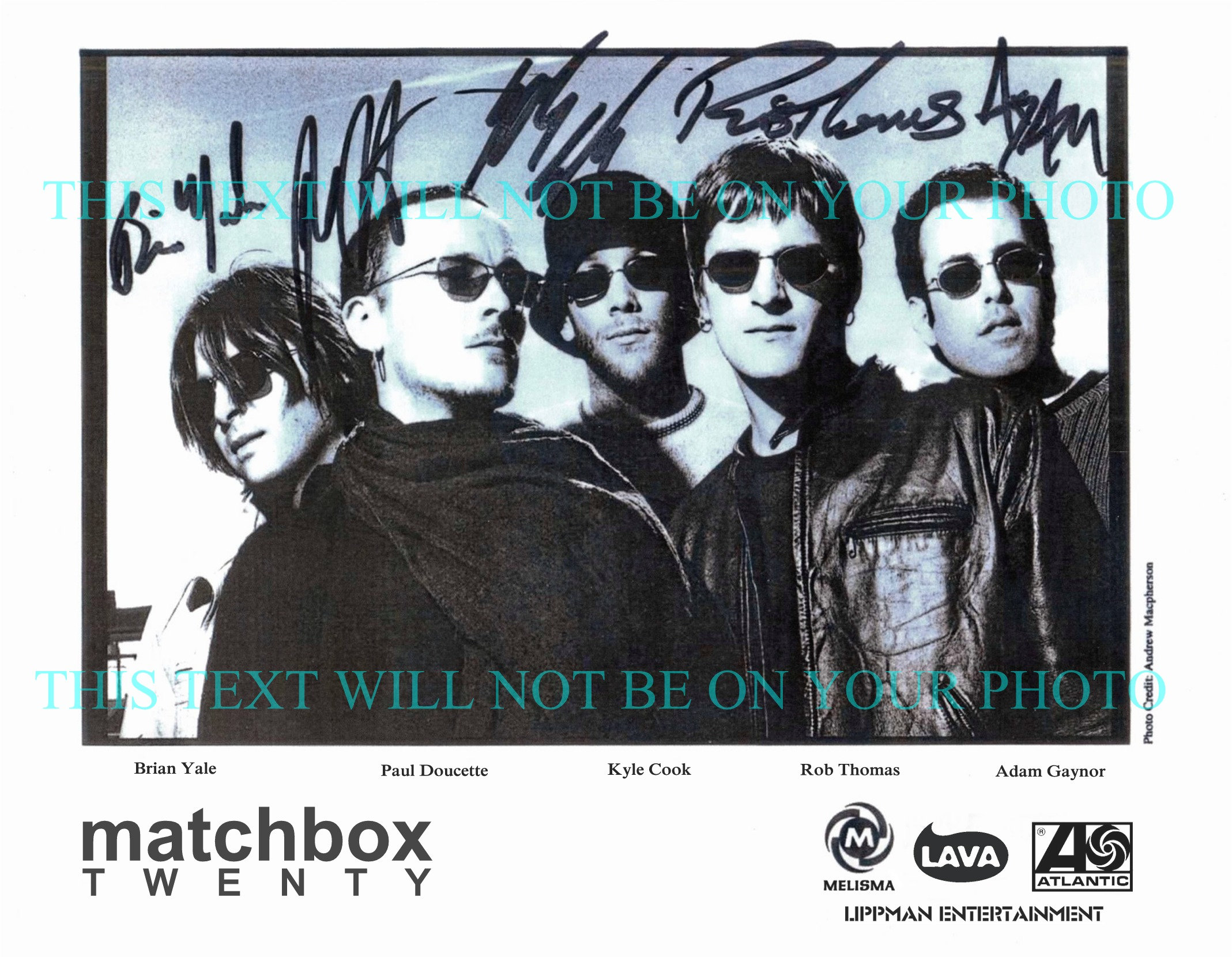 MATCHBOX TWENTY Rock Band Rob Thomas + Signed Autograph Autographed ...