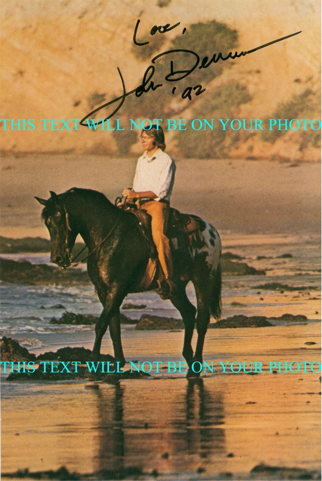 JOHN DENVER Rocky Mountain High Signed Autograph Autographed 6x9 Photo ...