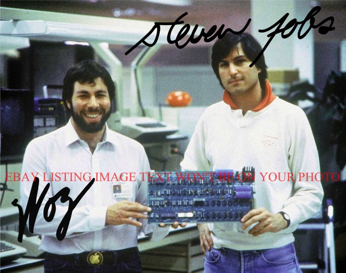 Steven Jobs and Steve Wozniak Signed Autograph Autographed - Etsy