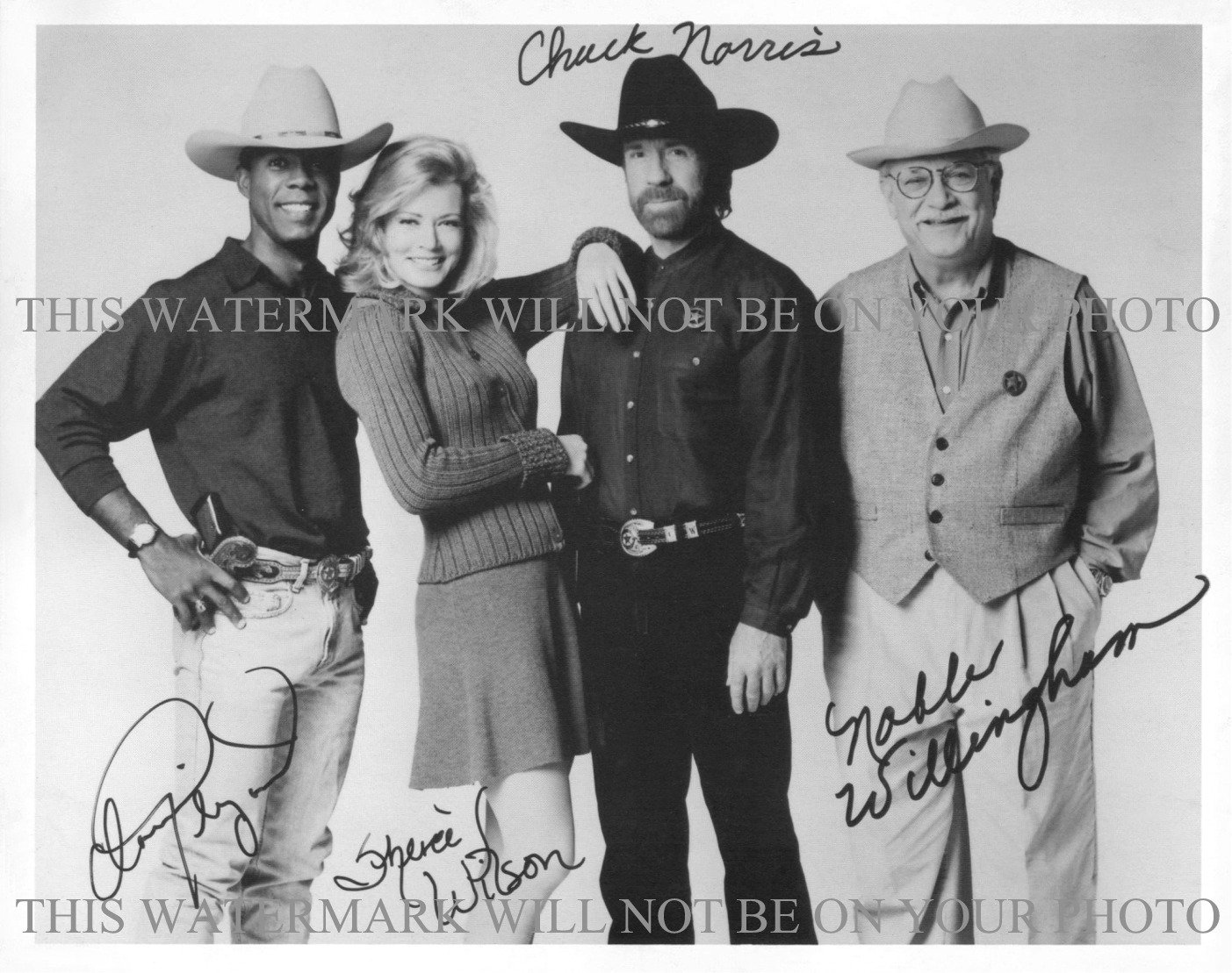 Walker Texas Ranger Cast Chuck Norris + Signed Autograph Autographed ...