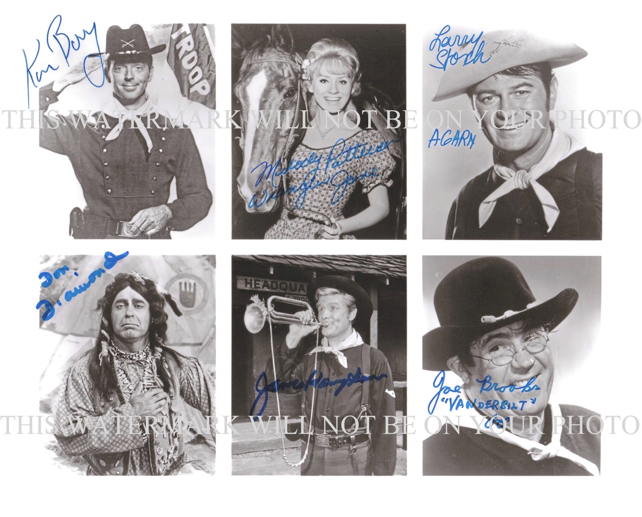 THE F TROOP Cast TV Show Larry Storch Ken Berry Melody Patterson Don ...
