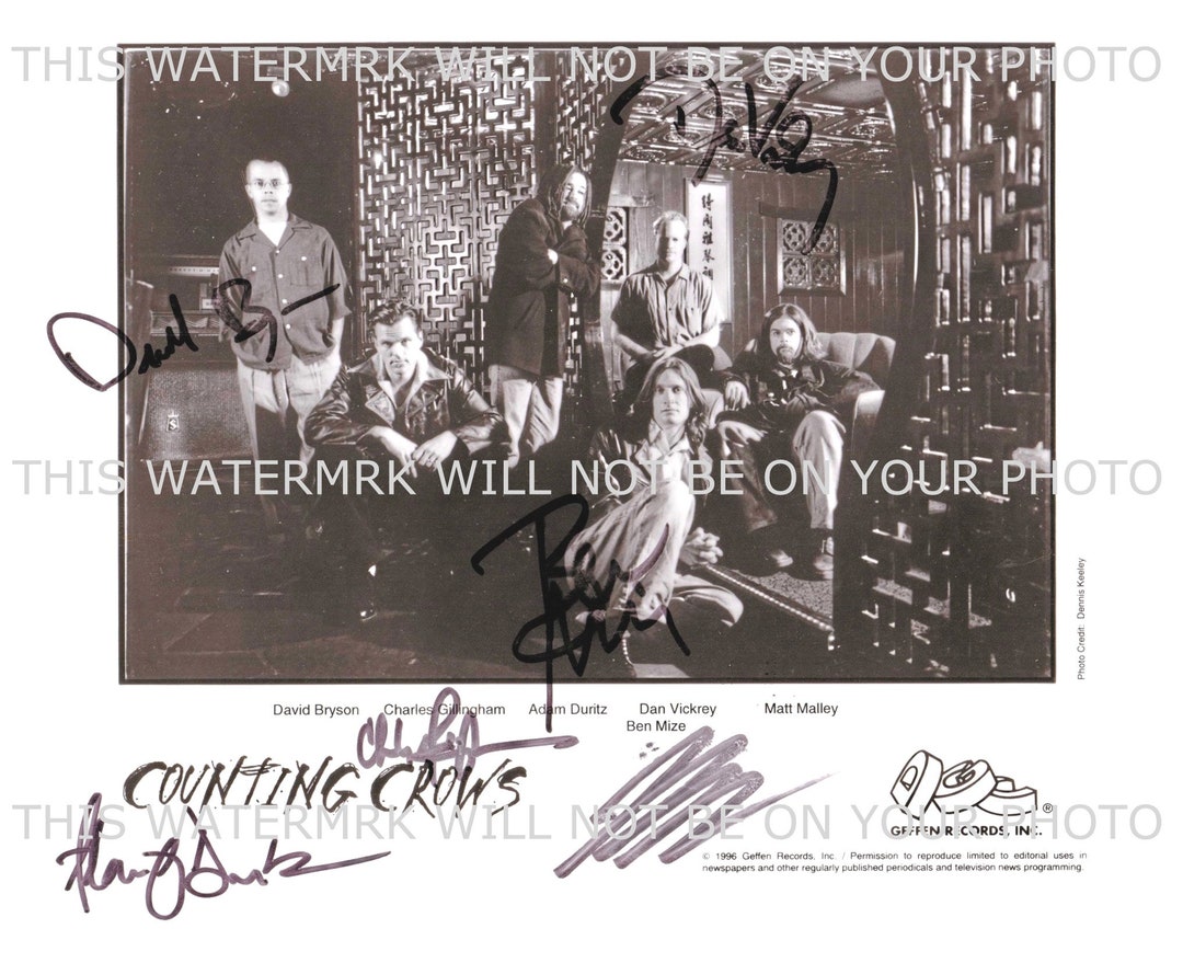 The COUNTING CROWS Band David Bryson Adam Duritz Charles Gillingham ...