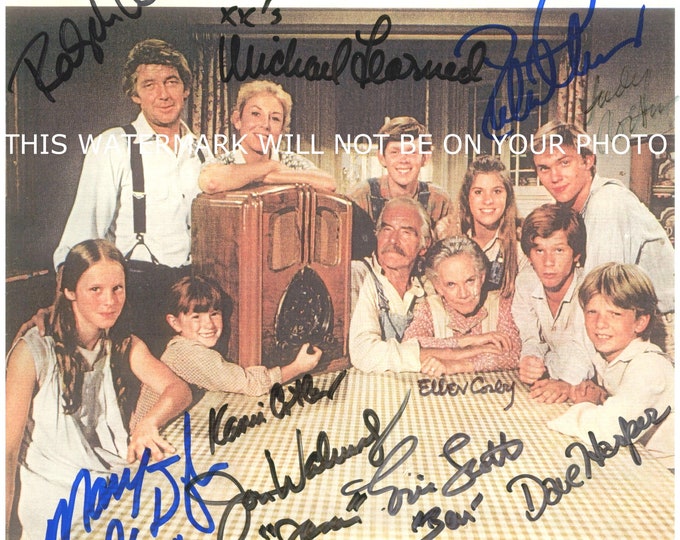 THE WALTONS TV Show Cast Ralph Waite Michael Learned Richard Thomas ...